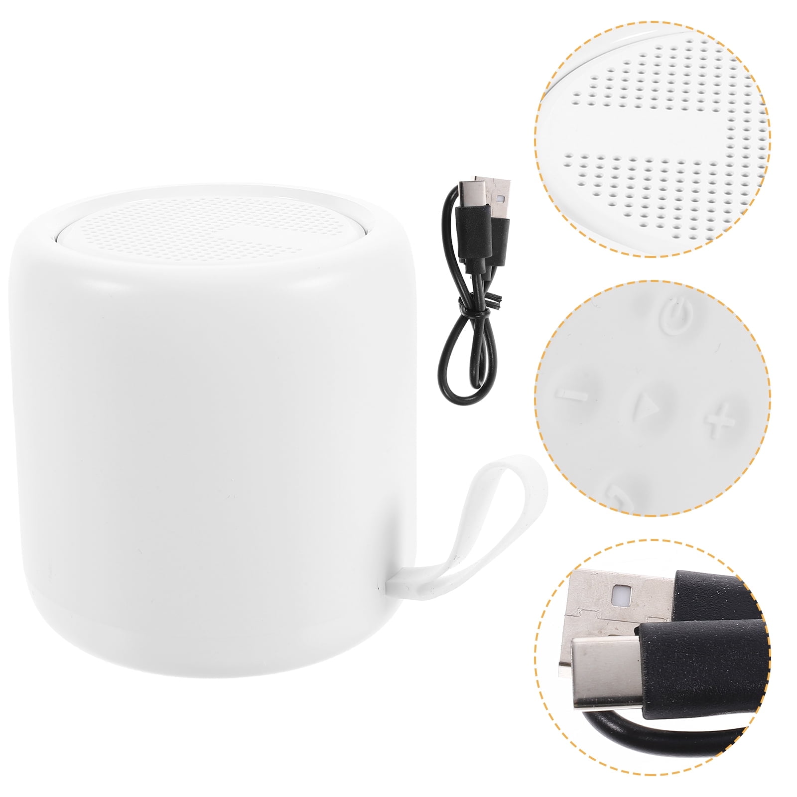 Altavoz portátil inalámbrico Mini Subwoofer (blanco) Bluetooth Toney ...