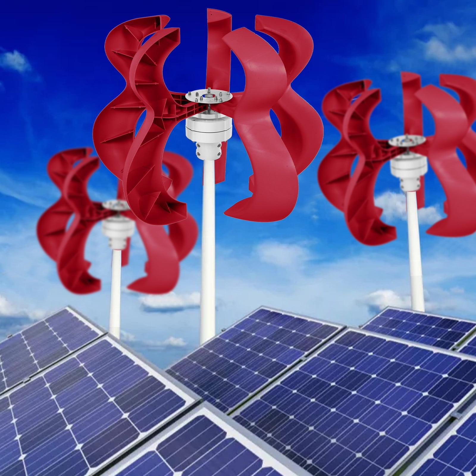 Buy Tangnade Household tools 400W DC 24V 5-Blades Gourd Wind Turbine ...