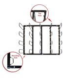 Vinyl Roll Wall Mount Storage Rack 20 Roll Capacity - Great for Storage ...