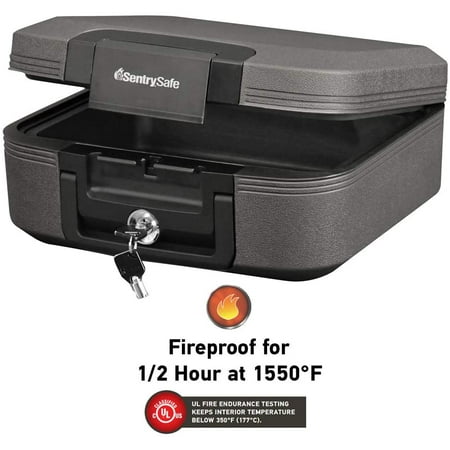 SentrySafe Fire Safe, Waterproof Fire Resistant Chest, 0.28 Cubic Feet ...