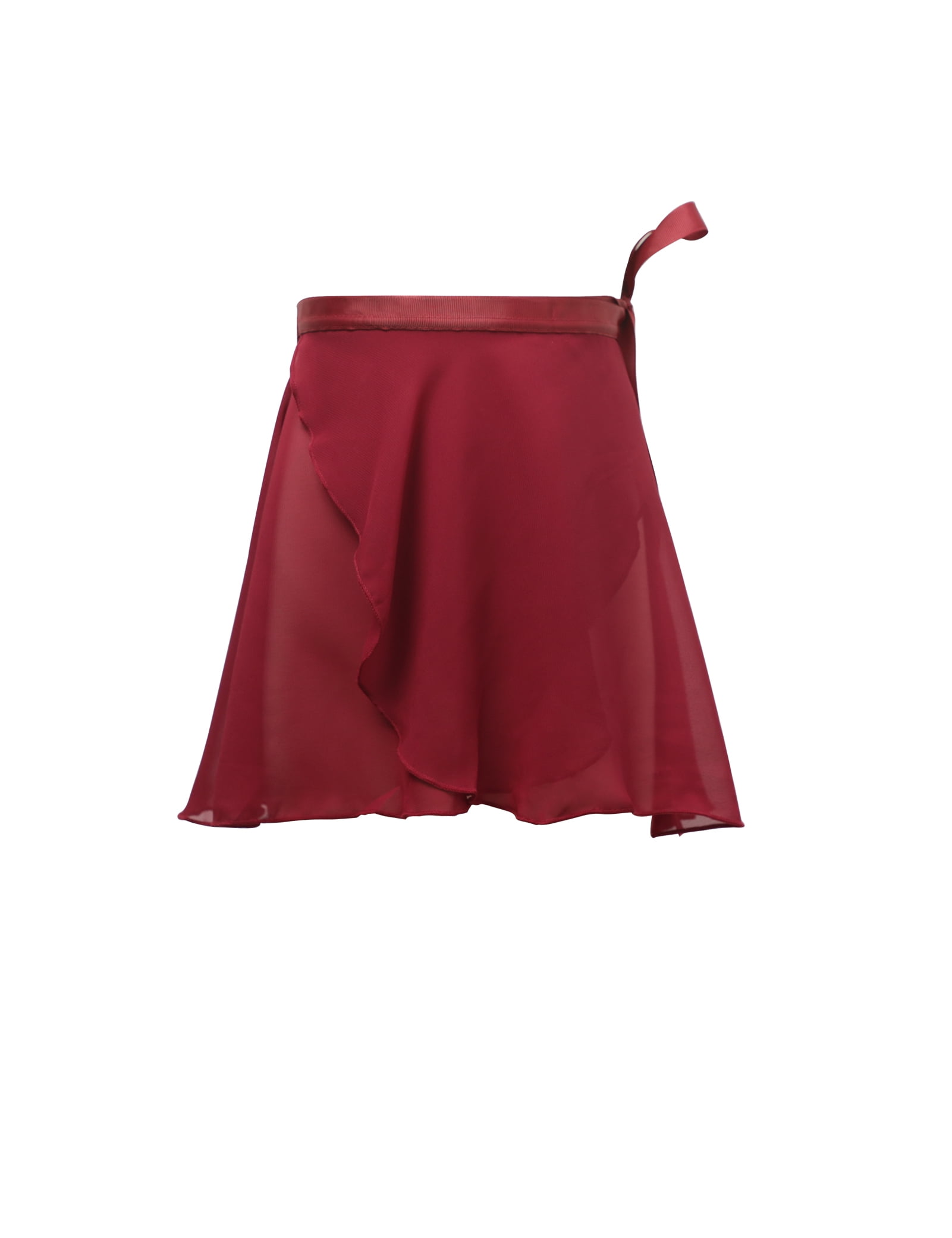 Little Girls Ballet Dance Chiffon Wrap Skate Wrap Skirt with Tie Waist ...