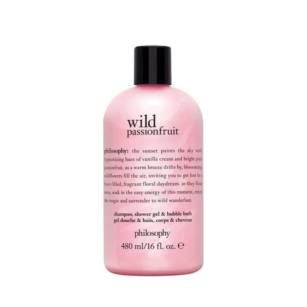Philosophy - Wild Passionfruit Shampoo, Shower Gel & Bubble Bath 16 oz ...