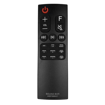 AKB75595401 Remote Control for LG Sound Bar Whispering Wall SPK5B-W ...