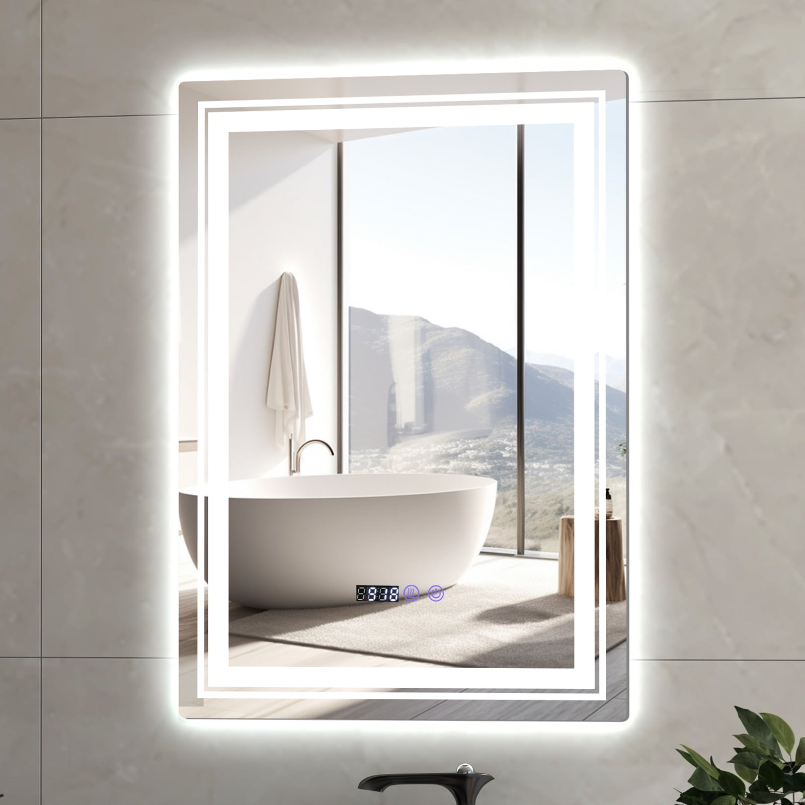 Click here for Costway 28 X 20 Defogging Led Bathroom Mirror Shat... prices