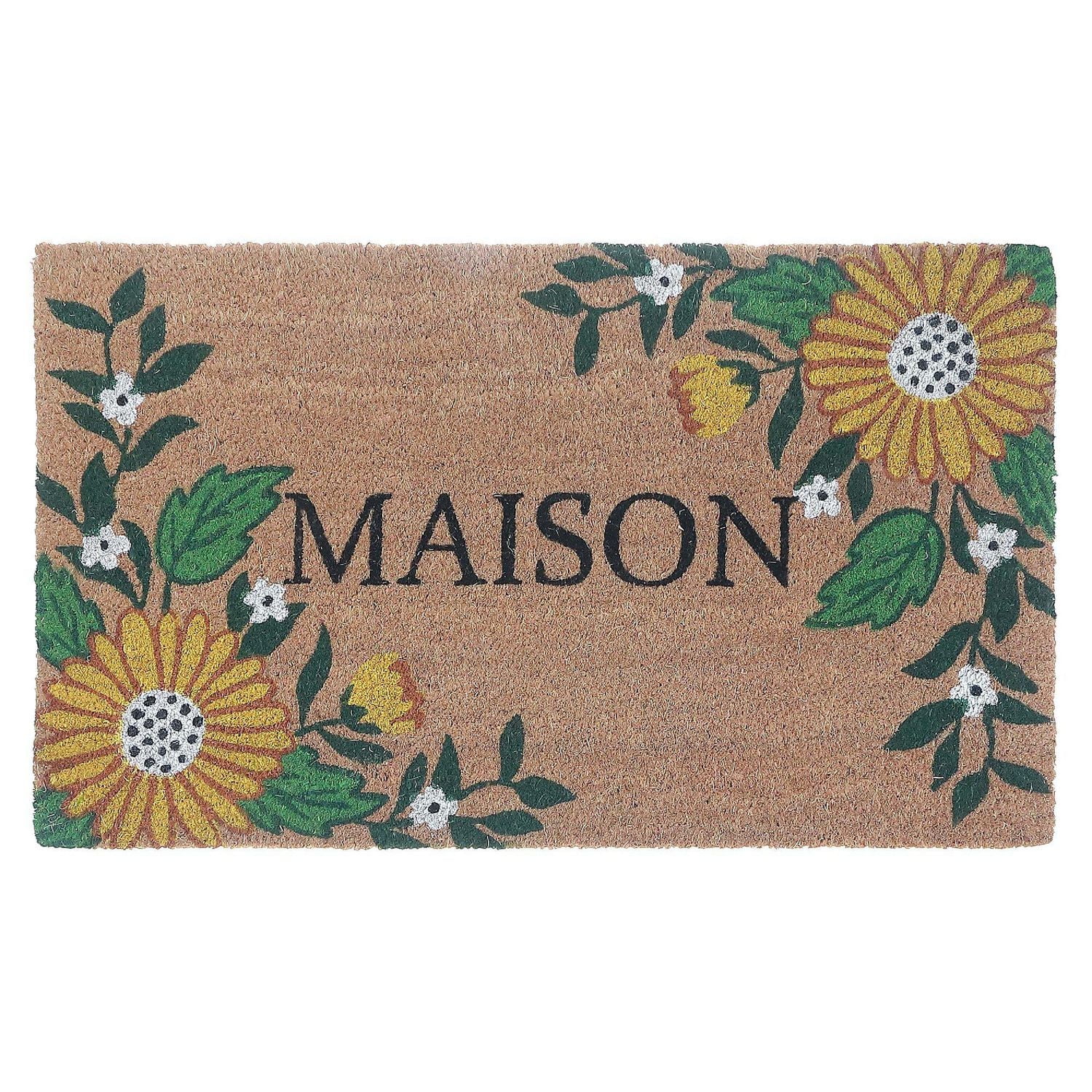 Click here for Ih Casadécor Coir Door Mat Sunflower Maison 18 X 3... prices