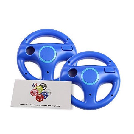 Mario Kart 8 Steering Wheel Compatible with Nintendo Wii (Kinopio Blue ...