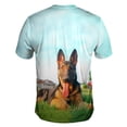 German Shepherd At Home Mens T-Shirt All Over Print - Walmart.com