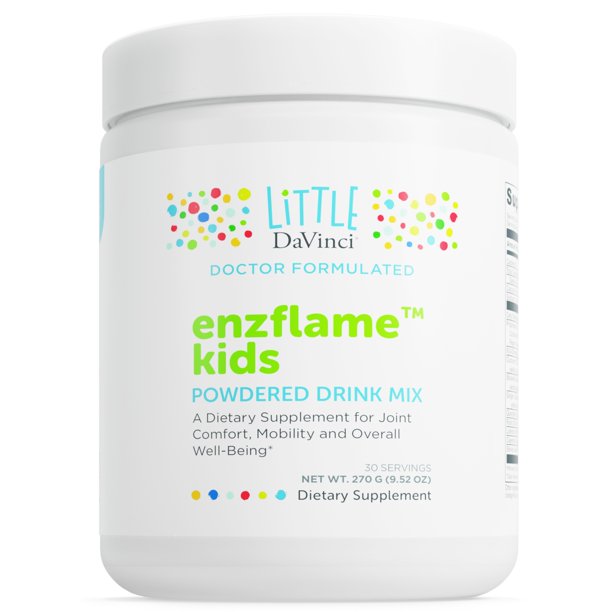 Little DaVinci Enzflame Kids Powder - Support Muscle & Joint Comfort ...