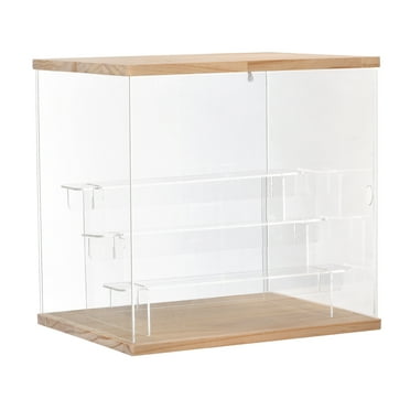 Acrylic Display Case Plastic Box Cube Storage Box Transparent Assemble ...