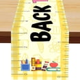 Back to School Table Runner 72x13 in Watercolor Book Printed Polyester ...