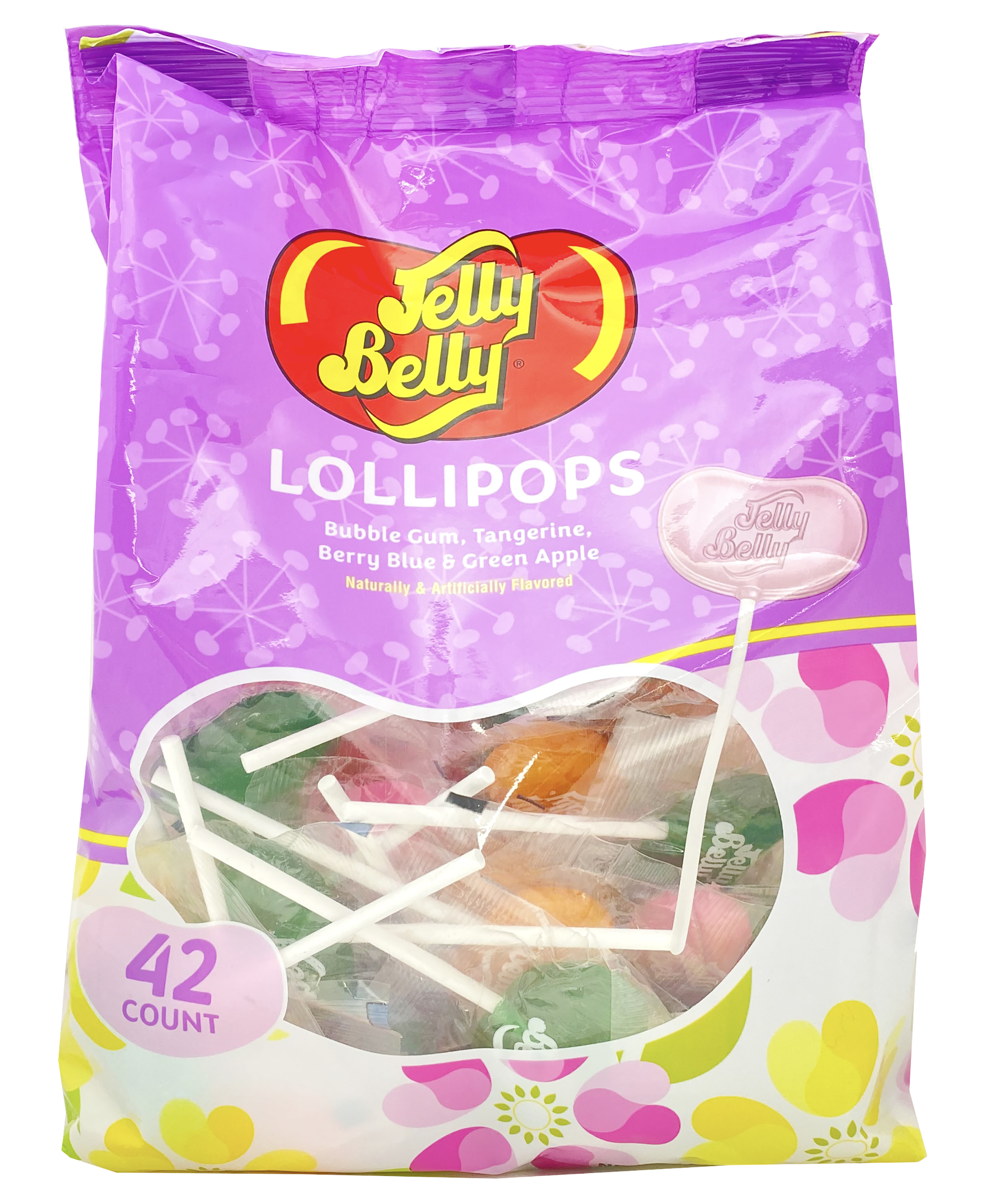 Adams & Brooks Easter Candy Jelly Belly Lollipops, Individually Wrapped ...