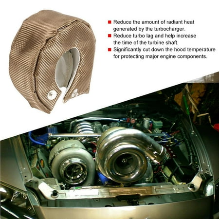 Single Titanium Turbo Heat Shield Blanket Barrier Turbocharger Cover ...