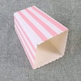 24 Pcs Pink Popcorn Boxes, Stripe Pattern Party Favor Boxes 4.52"x1.96 ...