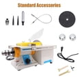 750W Lapidary Saw with Flexible Shaft, Multifunctional Mini Table Saw ...
