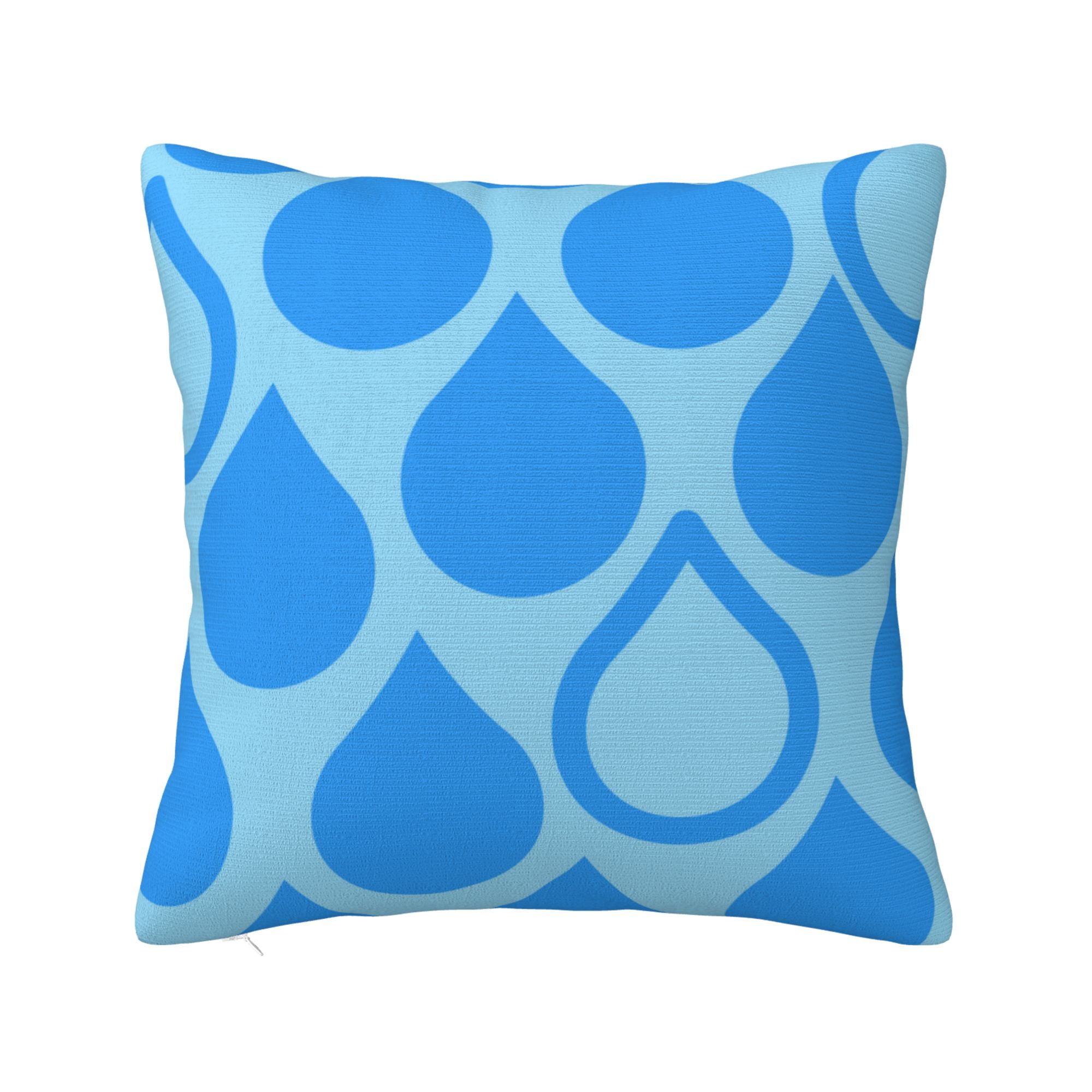 ZICANCN Blue Water Drop Raindrop Decorative Throw Pillow Covers, Bed ...