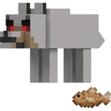 Minecraft 3.25-in Scale Hostile Wolf Action Figure & Accessory with ...
