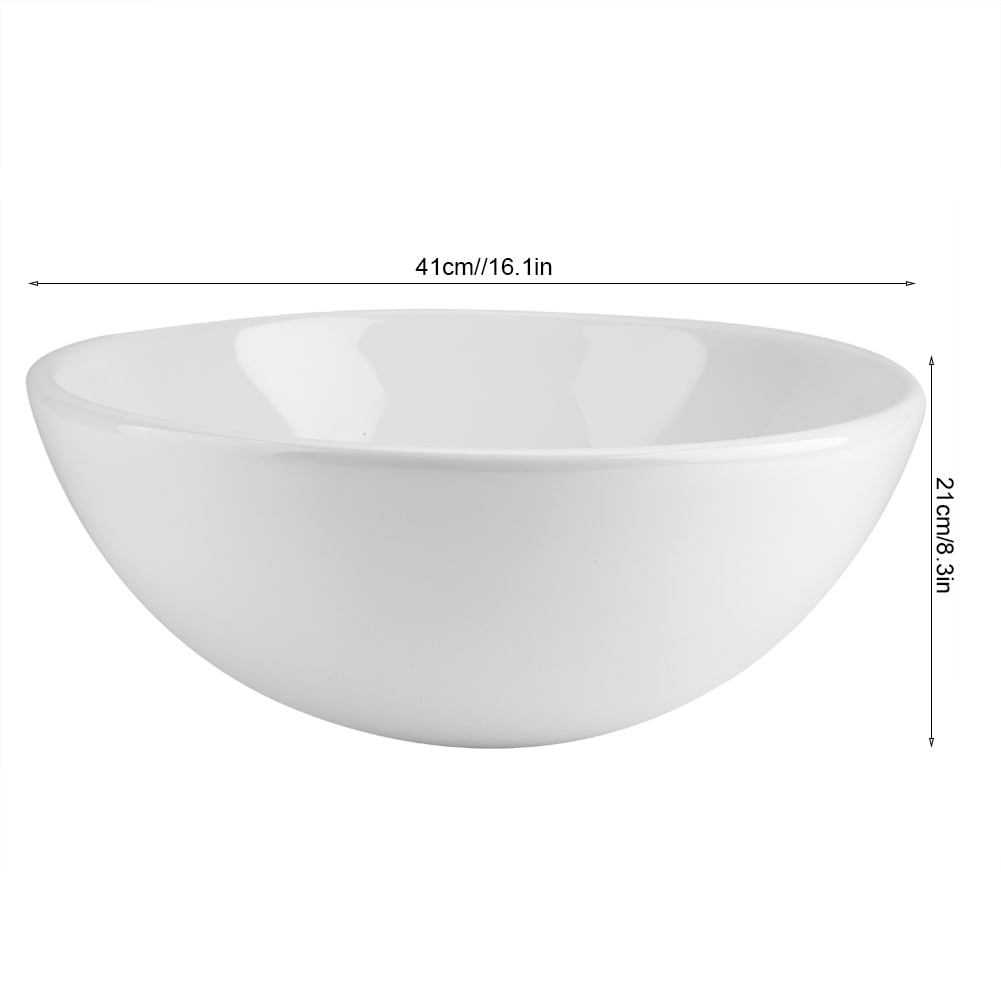 Buy EBTOOLS Wash Basin, White Wash Basin,Bowl Shape Bathroom Ceramic ...