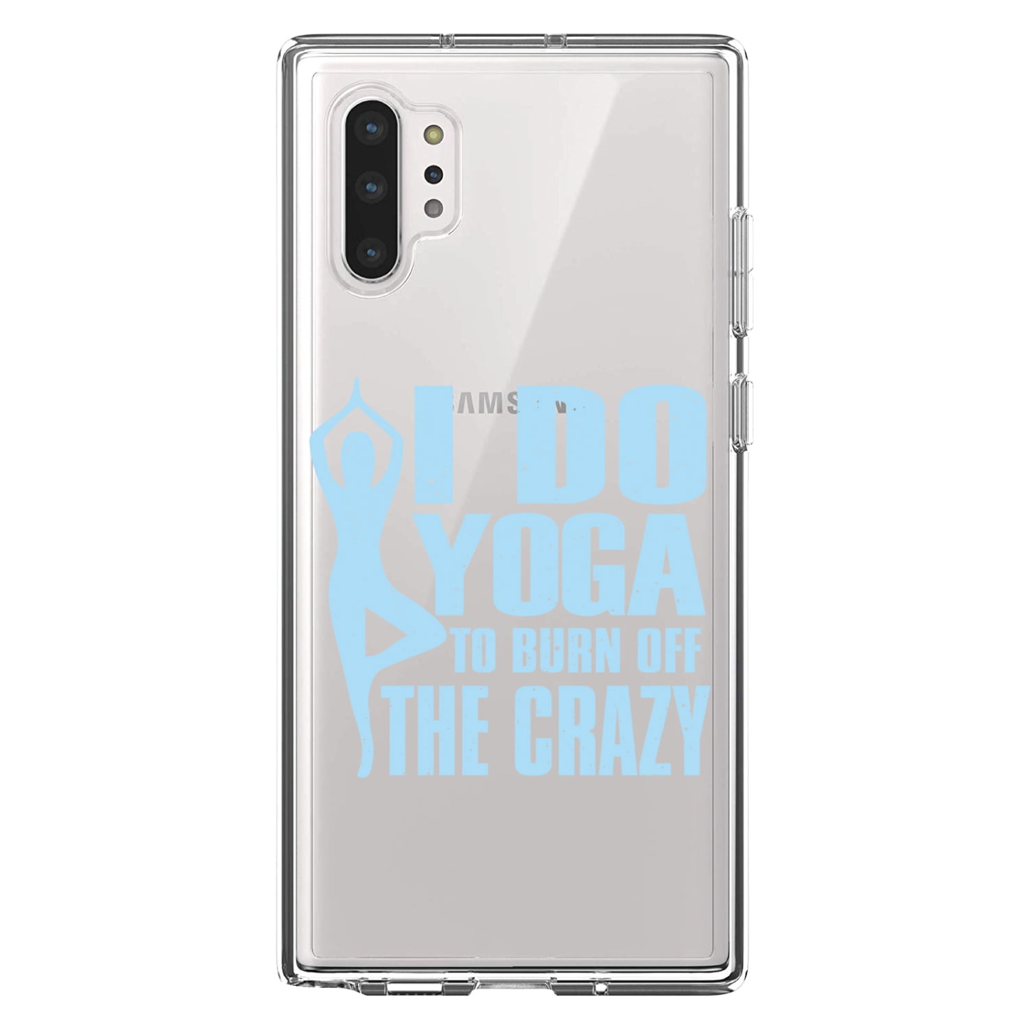 DistinctInk Clear Shockproof Hybrid Case for Galaxy Note 10 PLUS (6.8 ...