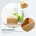 MLINS 1Pack Khaki Bamboo Tissue Box for Households Easy Access 9.1x4 ...