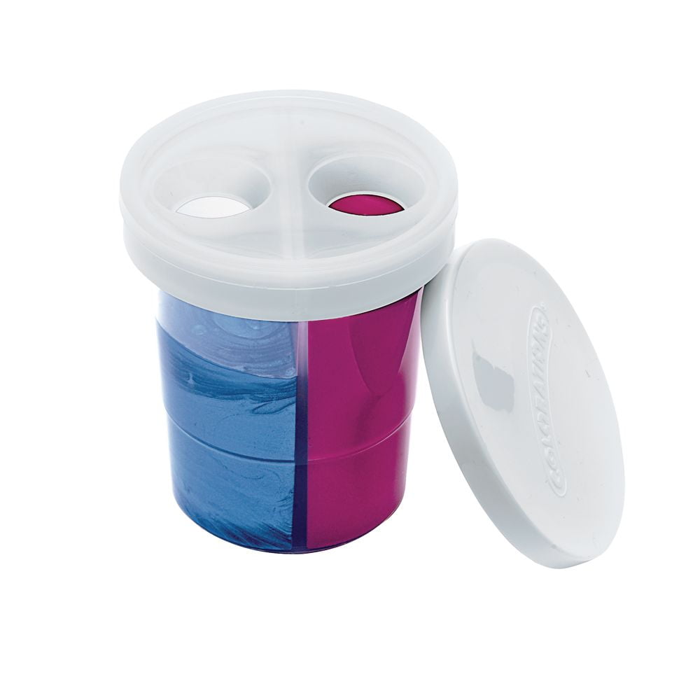 Colorations? Double-Dip Divided Paint Cups Set of 5 - Walmart.com