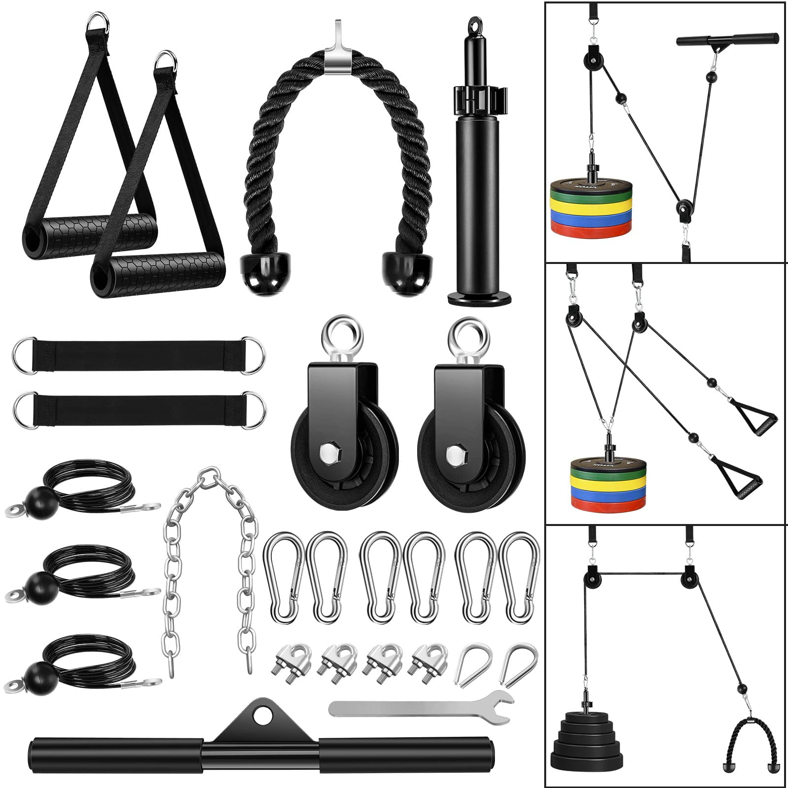 Buy Riiai Weight Cable Pulley System Gym, 2022 LAT Pull Down Cable ...