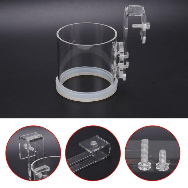 Zerodis Fish Feeding Cup, Floating Clear Fish Acrylic Cup, For Aqarium ...