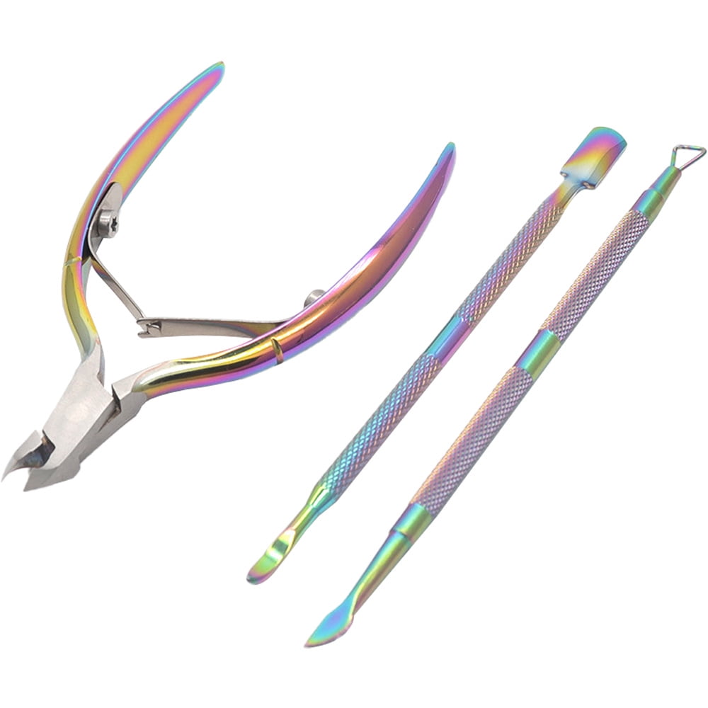 Cuticle Trimmer with Cuticle Pusher, Durable Dead Skin Clipper Manicure ...