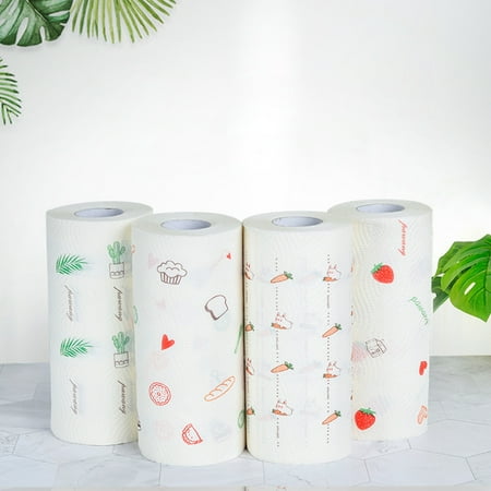 2pcs Kitchen printed absorbent paper towels ,Random pattern | Walmart ...