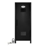 Metal Mini Locker with Lock and Key Black -10.75" Tall - Walmart.com