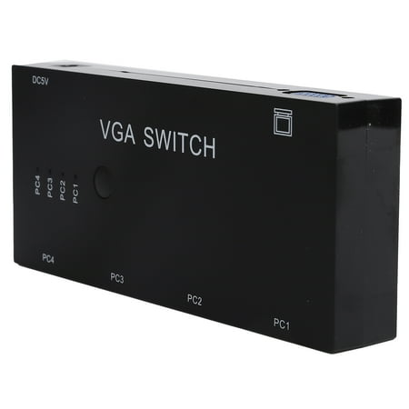 ANGGREK Video Converter,VGA Switcher 4 In 1 Out VGA Splitter Switch Box ...
