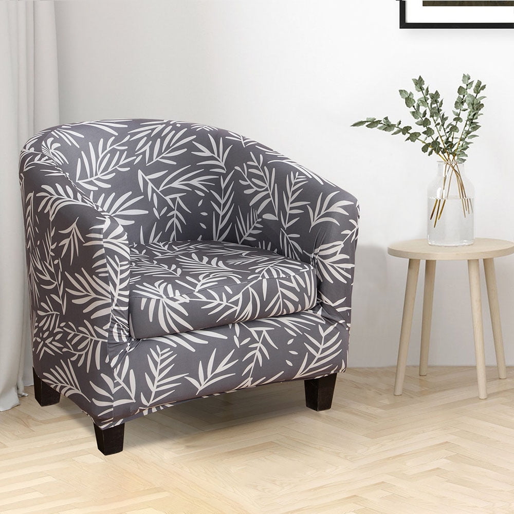 CJC 2-Piece Club Chair Covers, Printed Tub Chair Cover Slipcover ...