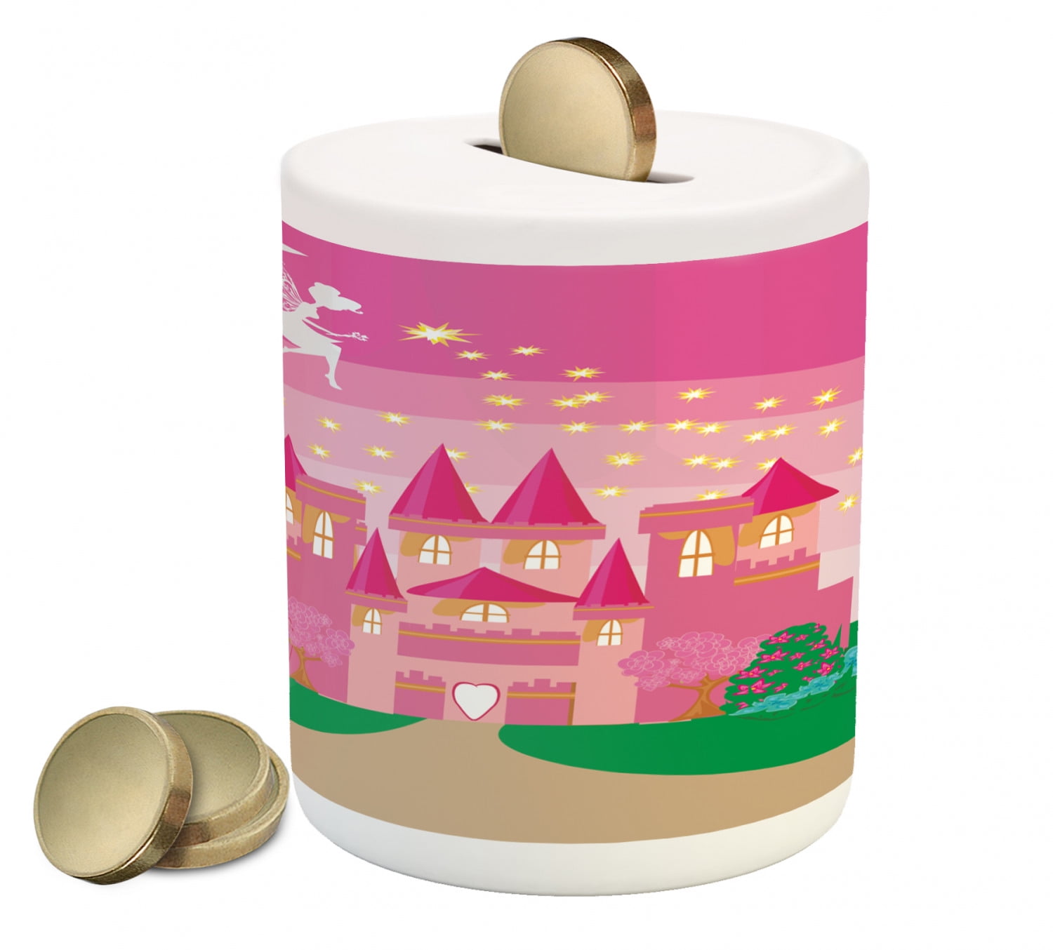 Magic Piggy Bank, Fantasy Tale Pixie in Sky Fictional Dream Kingdom ...