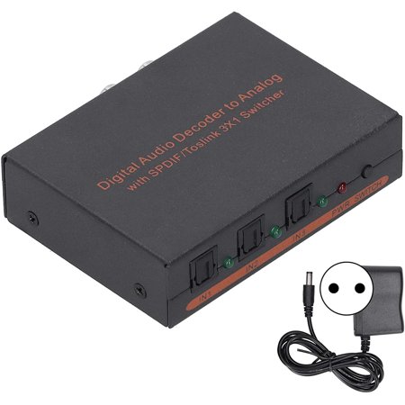 SAYDY Audio Decoder, Optical Fiber Digital Audio Decoder with DC ...