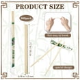 300 Pairs Bamboo Disposable Chopsticks Bulk 8 Inch Round Separated ...