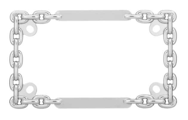 Chrome Chain Link Motorcycle License Plate Frame | Walmart Canada