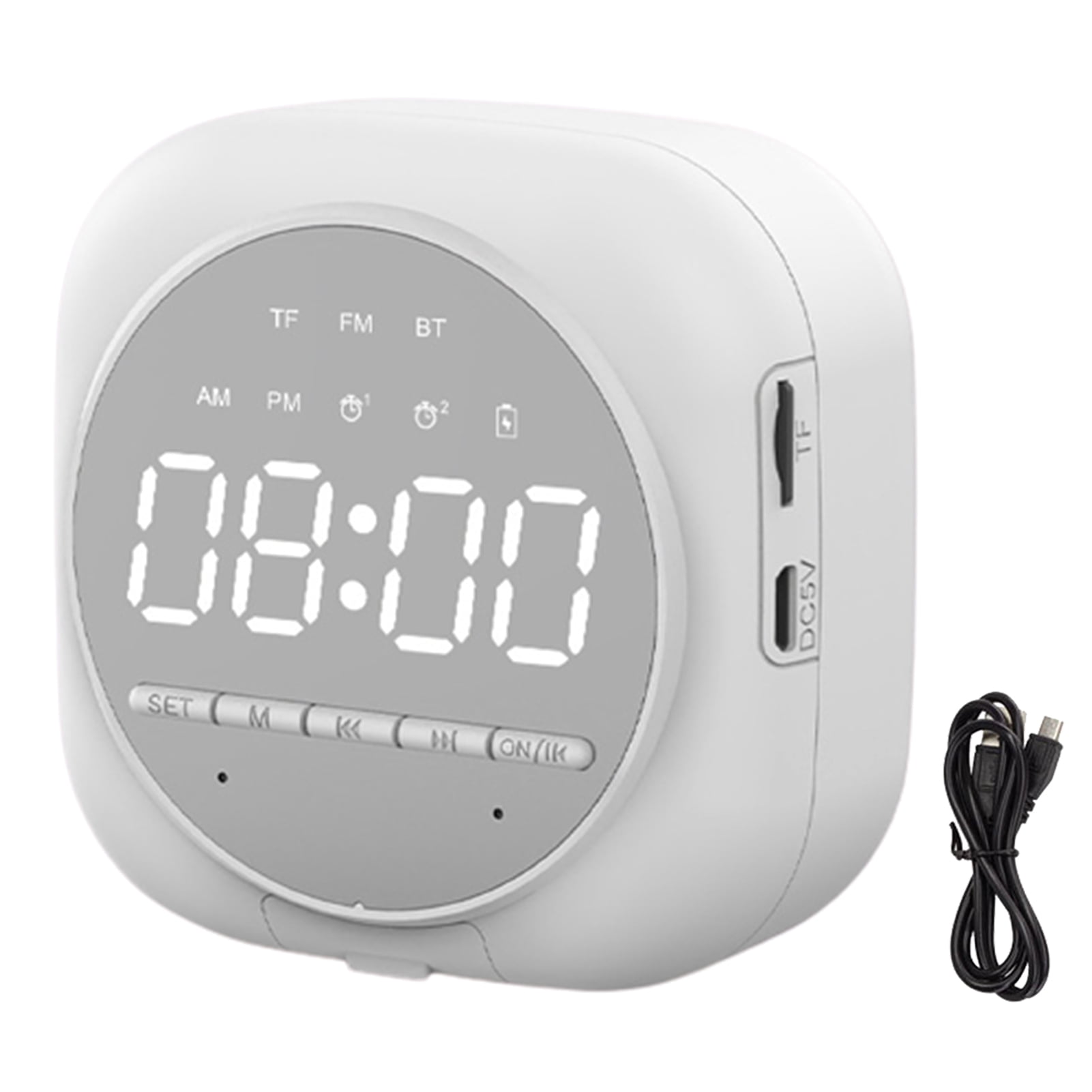 Farfi Q12 Bluetooth-compatible 5.0 Multifunctional Alarm Clock ...