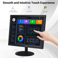 17" Square 1280x1024 10-Point Multi Touch Screen Monitor with HDMI, VGA ...