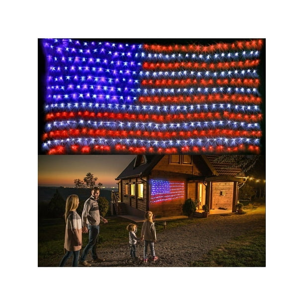 Lighted American Flag