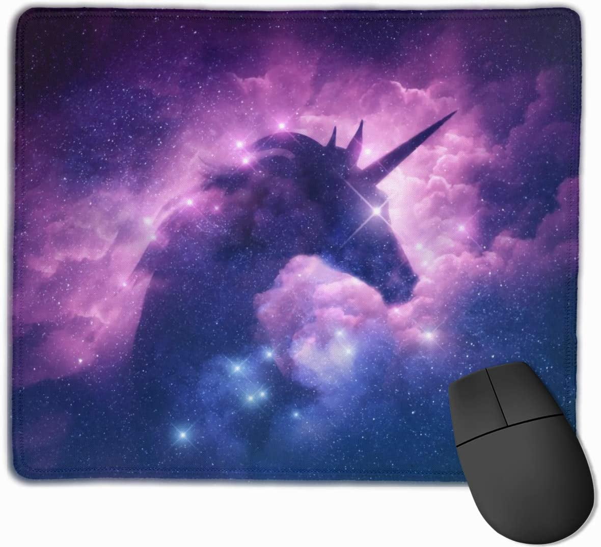 Mouse Pad Galaxy Unicorn Purple Nebula Customized, Premium Rectangle ...