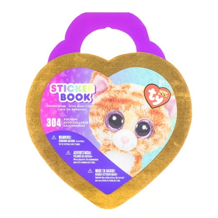 Ty Beanie Boo Sticker Bk Heart Shape Pk Cat - Walmart.com