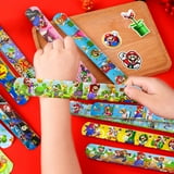 Super Mario Slap Bracelets, 40pcs Super Mario Bracelets and 50pcs Super ...