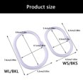 100pcs Multipurpose Plastic Shower Curtain Hooks Slip Resistant Design ...