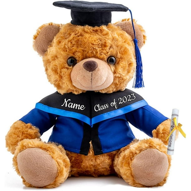 Graduation Bear Class Of Personalized Graduation Gift With Custom Text ...