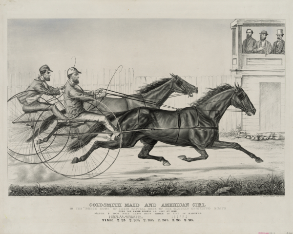 Print: Goldsmith Maid And American Girl: In The Brush Home Of Their ...