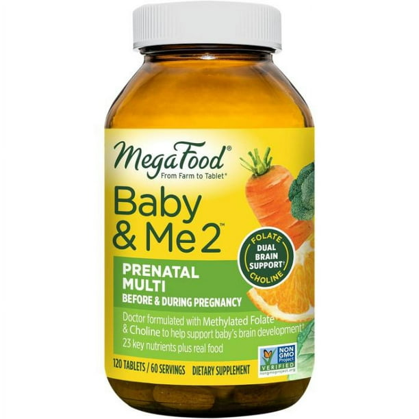 Megafood - Baby & Me 2 Prenatal Multi, 120 Tablets - Walmart.ca