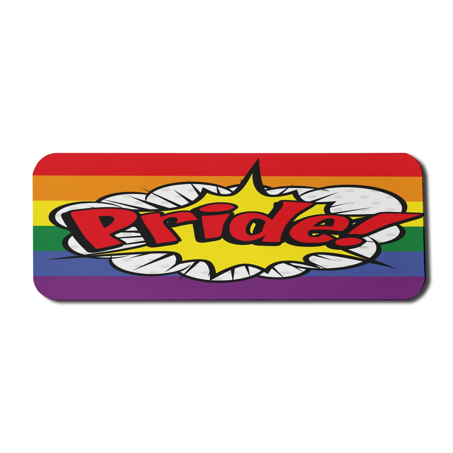 Pride Computer Mouse Pad, Pop Art Style Comic Book Pride Hand Lettering ...