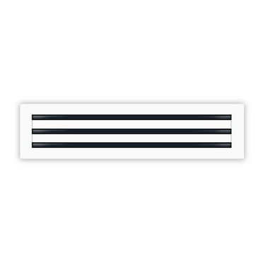 BUILDMART - 60" Linear Slot Diffuser - (3 Slot) Triple Slot - White ...