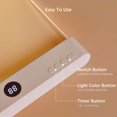 LED Book Light and 2 in 1, 3 Color Temperatures & Stepless Dimming, USB ...