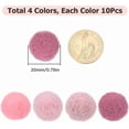 40Pcs 4 Colors Wool Felt Balls Pom Pom Balls for DIY Decoration ...
