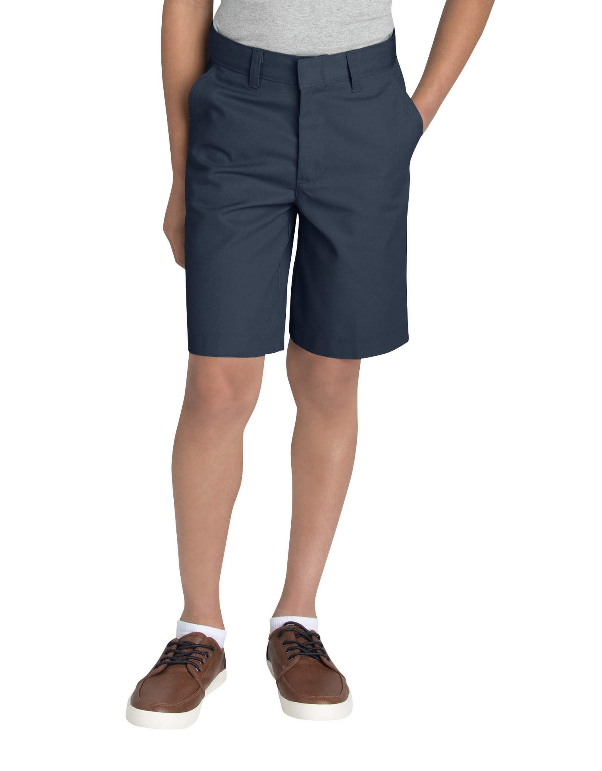 Dickies Boys School Uniform FlexWaist Flat Front Shorts, Sizes 4-20 ...